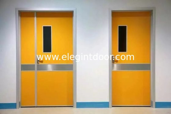 Foaming Technology  Aluminum Alloy Door Body for Double or Single Leaf Manual Swing Doors for Hospitals