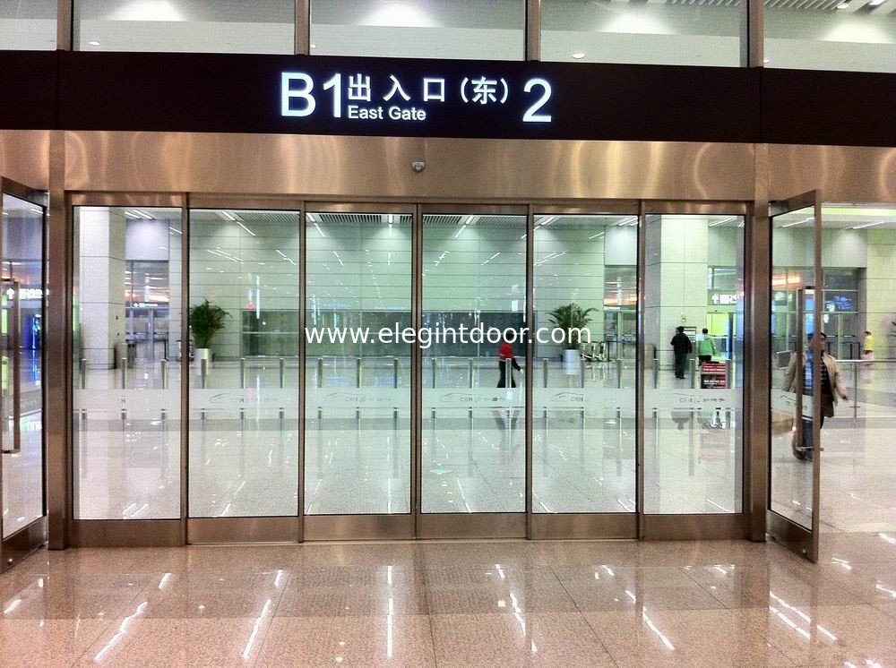 Telescopic Automatic Sliding Doors/ Automatic Folding Sliding Doors for airports
