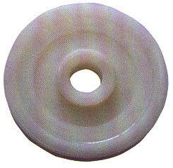 White Elevator Traction Sheave , Elevator Component / Parts