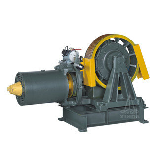 VVVF Drive Geared Elevator Traction Machine , 7000kg Static Capacity YJ245-B
