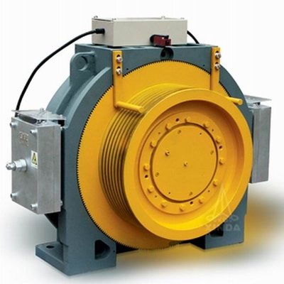 Gearless Elevator Traction Machine , Medium and High Speed , up to 2.5m/s MINI-2
