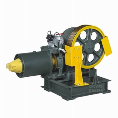 Geared Traction Machine For Elevator With DC110 Brake Voltage , 1.6m/s YJ160