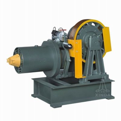 Geared Traction Machine For Elevator / Lift , 0.5m/s - 1.0m/s YJ200A