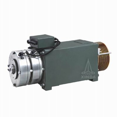 Gearless Traction Machine For Elevator , 400kg Rated Capacity Lift