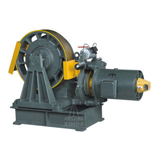 AC-2 Drive Geared Traction Machine , 0.5m/s - 1.0m/s YJ245