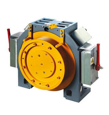 Low Closing Noise , Gearless Traction Machine For Lift
