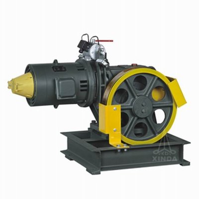 Geared Traction Machine , VVVF Control 400KG Rated Load YJ125