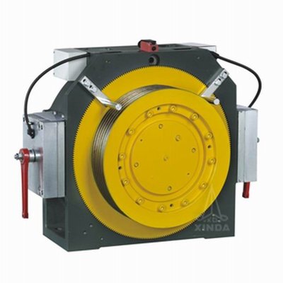20 Poles Gearless Traction Machine For Lifts ,800kg Rated Capacity, MINI-3