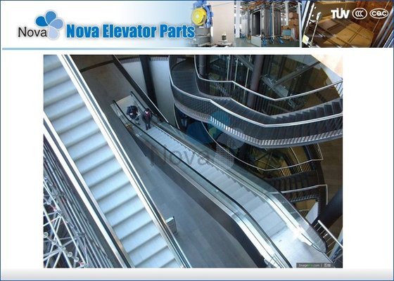 Glass Base Board Automatic Escalator , Indoor Floor Elevator Lift