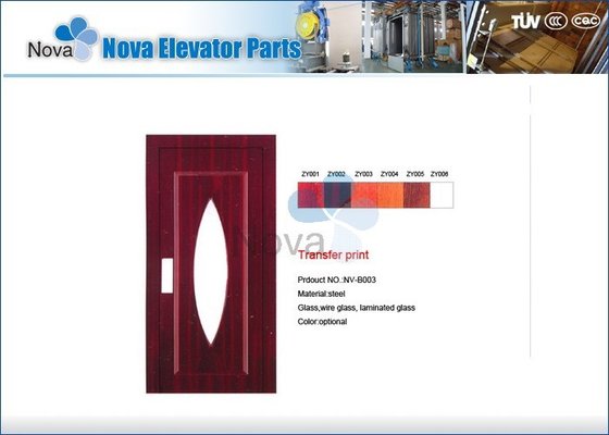 NV31-S Series Hairline Stainless Steel Elevator Automatic Door / Elevator Manual Door