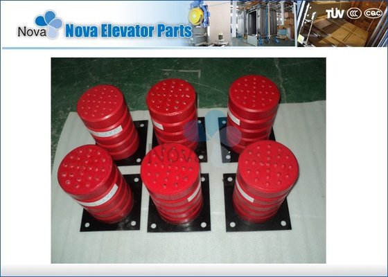 1.1m/s 9600KG Elevator Safety Componenets , PU Lift Rubber Buffer