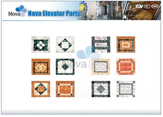 Customized PVC Elevator Cabin Floor for Passenger Elevator / Lift Cabins