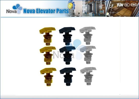 T Type Forged Elevator Rail Clips / Steel Elevator Components