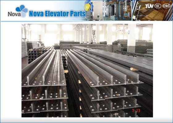 ISO7465 Standard Elevator Guide Rail , T Type Steel Rails / Elevator Parts