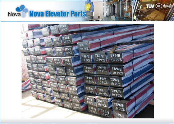 ISO7465 Standard Elevator Guide Rail , T Type Steel Rails / Elevator Parts, Elevator Rails