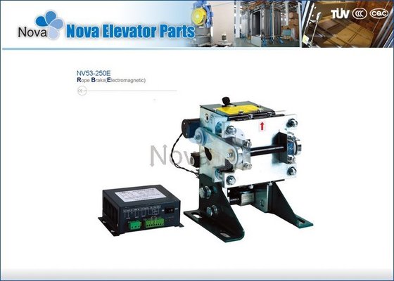 NV53-250E(electromagnetic)  Elevator Rope Gripper with 26220KG Max Total Mass, Elevator Safety Components