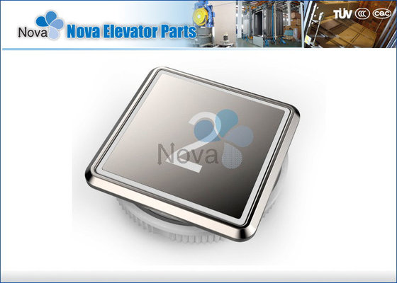 Safe Elevator Control System , Stainless Steel Electric Lift Button With Braille