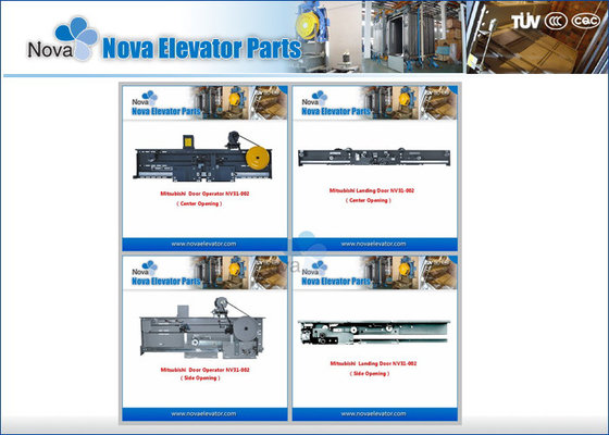 NV31-002 Mitsubishi Etching Lift Automatic Door Operator , 1219mm * 2438mm Elevator Landing Door