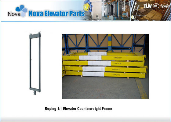 Lift Counterweihgt Frame, High Quality Elevator Parts , Roping 1:1 & 2:1 Elevator Counterweight Frame