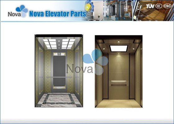 Machine Room Elevator Cabins for Passenger Elevators , 1.0m/s to 1.75m/s