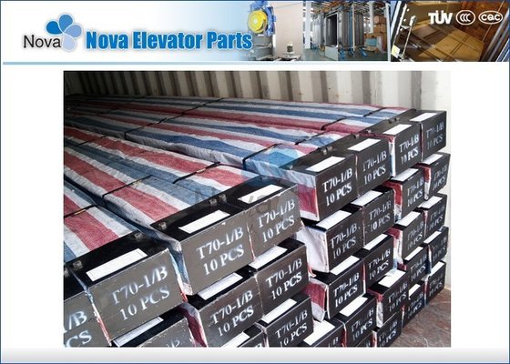 T45/A,  T50/A, T70-1/A Cold Drawn Elevator Guide Rail  for Elevaors / Lifts