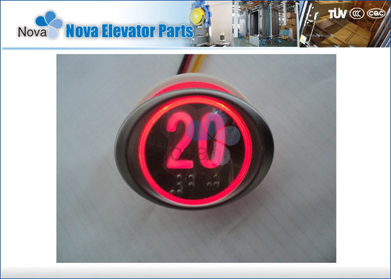 AC 24V Elevator Control System , Eletric Elevator Push Button in Red