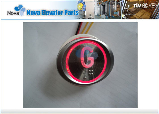 Lift Electric Button with Braille / Elevator Control System in Orange Red