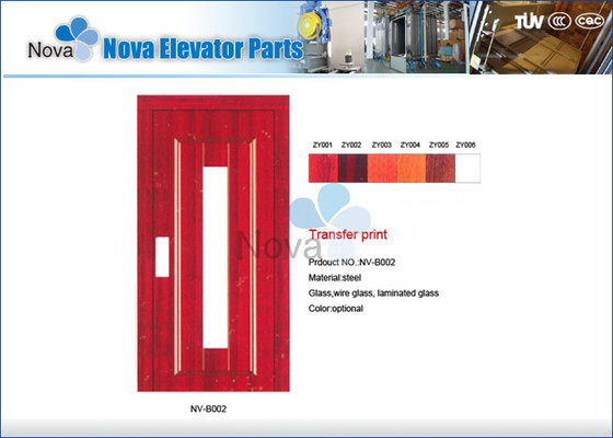 NV31-S Series Embossed 1219mm * 3048mm Elevator Automatic Door For Passenger / Cargo Elevator