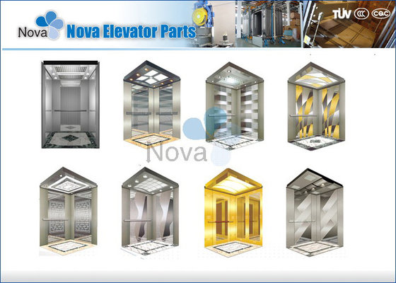 Machine Room/ MRL  Elevator Cabins , Luxury Residential Passenger Elevator Cabin