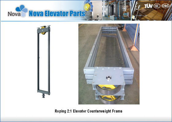 Lift Counterweihgt Frame, High Quality Elevator Parts , Roping 1:1 & 2:1 Elevator Counterweight Frame