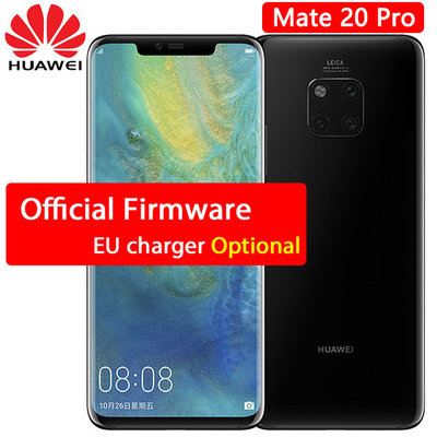 HUAWEI Mate 20 Pro cellphone 6.39 inch 2k OLED Screen waterproof IP68 40 MP Rear Camera Kirin 980 octa core FACE ID UNLO