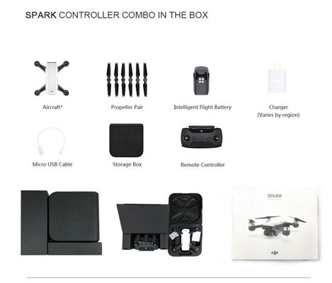 DJI Spark Controller Combo(Include Remote Controller/ Fly More Combo Drone 1080P HD Video Recording 12MP Camera Drones P