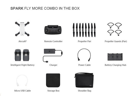 wholesale new spark Fly More Combo FPV drones 1080P HD video recording 12MP Camera 16mins Flight time DJI