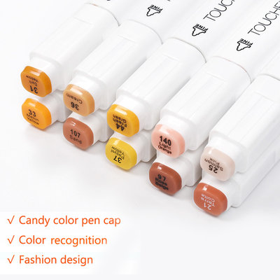Wholesale   new  TOUCHNEW Markers Pen Set 40/60/80/168 Color Animation Sketch Marker Dual Head Drawing Art Brush Pens