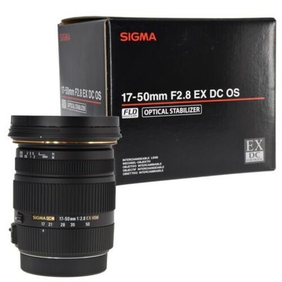 SIGMA 17-50mm f/2.8 EX DC OS HSM Zoom Lens for Canon APS-C DSLRs FLD Glass