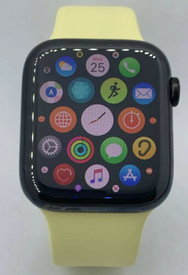 Watch Series 5 44mm Space Black Stainless Steel Yellow Rubber Band