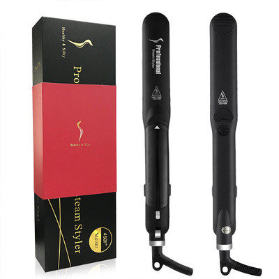 wholesale new fashion Professional Hair Straightener Curler Salon Steam Mini Tourmaline Ceramic Vapor Straightening Flat