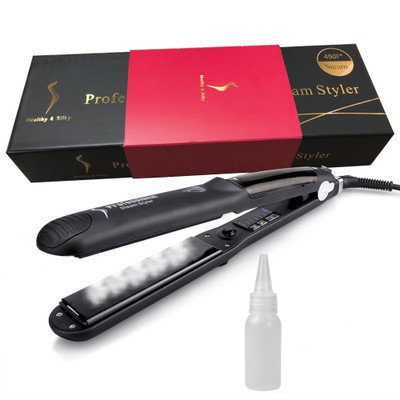 wholesale new fashion Professional Hair Straightener Curler Salon Steam Mini Tourmaline Ceramic Vapor Straightening Flat