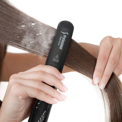 wholesale new fashion Professional Hair Straightener Curler Salon Steam Mini Tourmaline Ceramic Vapor Straightening Flat