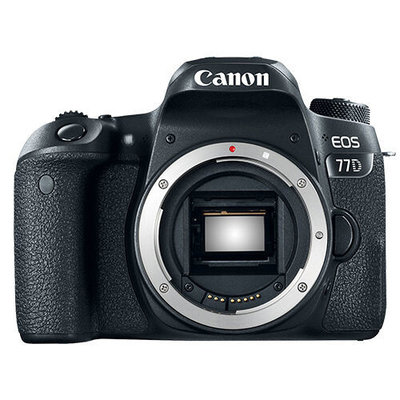 New EOS 77D 24.2 MP Digital SLR Camera - Black (Body Only)