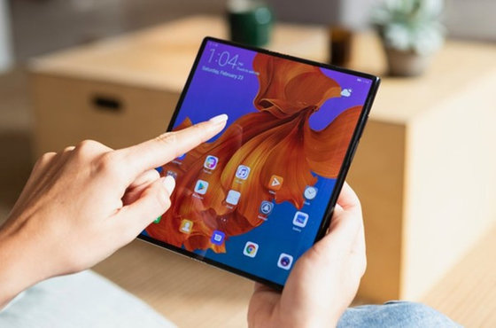 new HUAWEI Mate X 5G Mobile Phone Folded Screen 8GB 512GB Kirin 980 Balong 5000 Fingerprint Google play