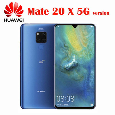 Huawei Mate 20 X 5G Cell Phone Andorid 9.0 Kirin 980 Octa Core 8G RAM 256G ROM NFC Quick Charger 7.2 Inch 1080x2244 OLE