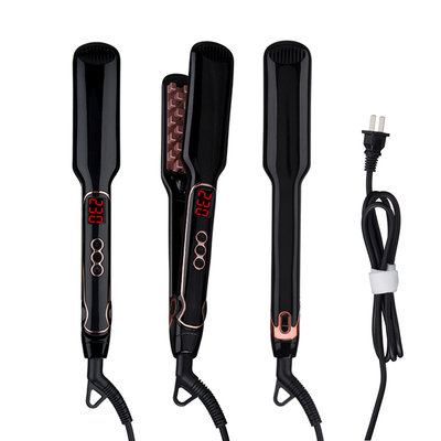 New Fashion Hair Volumizing Iron Flat Iron LCD Display Hair Straightener Suitable for Long Short Hair Styling Fluffy Too