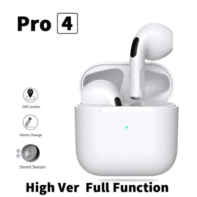Mini Pro 4 TWS Wireless Bluetooth Earphones Headphones Hi-Fi Sports Gaming In-Ear Stereo Mic Earbuds Headsets For IOS An