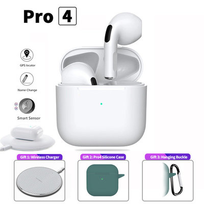 Mini Pro 4 TWS Wireless Bluetooth Earphones Headphones Hi-Fi Sports Gaming In-Ear Stereo Mic Earbuds Headsets For IOS An