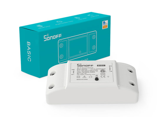 Sonoff Basic R2 Wifi DIY Smart Wireless Remote Switch Domotica Light Controller Module Work with Alexa Google Home eWeLi