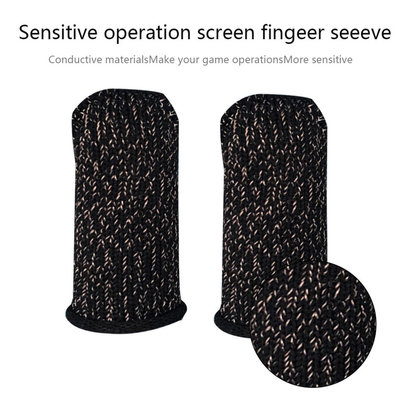 Mobile Game Fingertip Gloves for Gamer Sweatproof Anti-slip Touch Screen Finger Sleeve Breathable Gaming Fingertip Cover