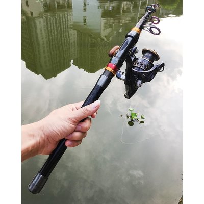 Telescopic Fishing Rod Combo and Reel Kit Spinning Fishing Reel Gear Pole Set Fishing Reel and Rod