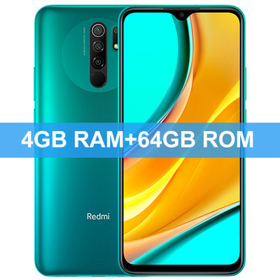 n Stock Global Version Xiaomi Redmi 9 Smartphone 3GB 32GB Helio G80 Octa core 13MP AI Quad Camera 6.53” Display 5020mAh