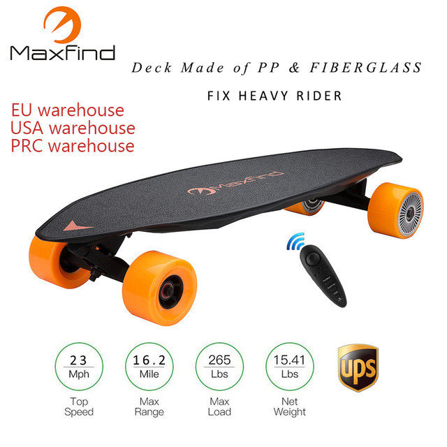 Maxfind Four Wheel Electric Skateboard MAX2,2000W Dual Motors Wireless Remote Cotroller Scooter Plate Board Hoverboard U